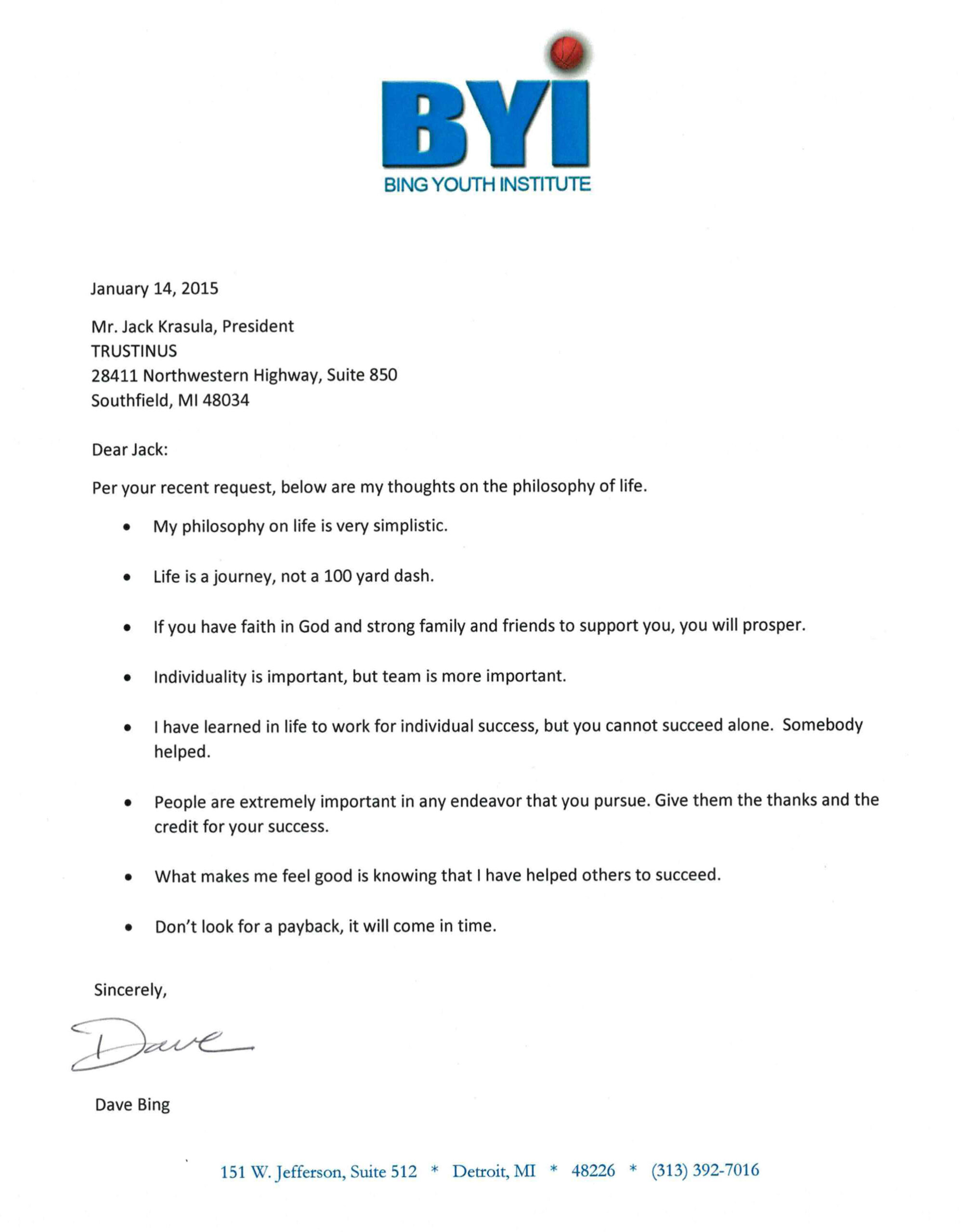 Dave Bing – Anything is Possible With God